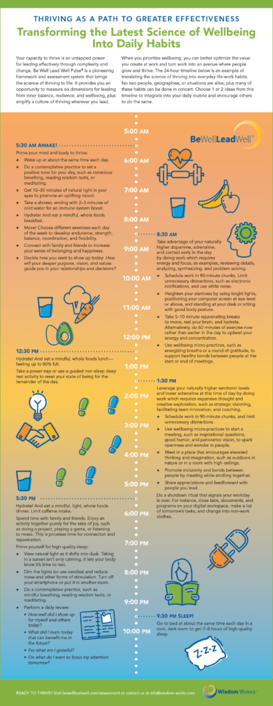 Daily Habits Infographic | Wisdom Works Wisdom Works